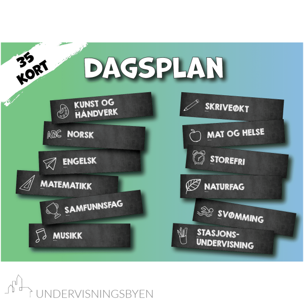dagsplan | Undervisningsbyen.no
