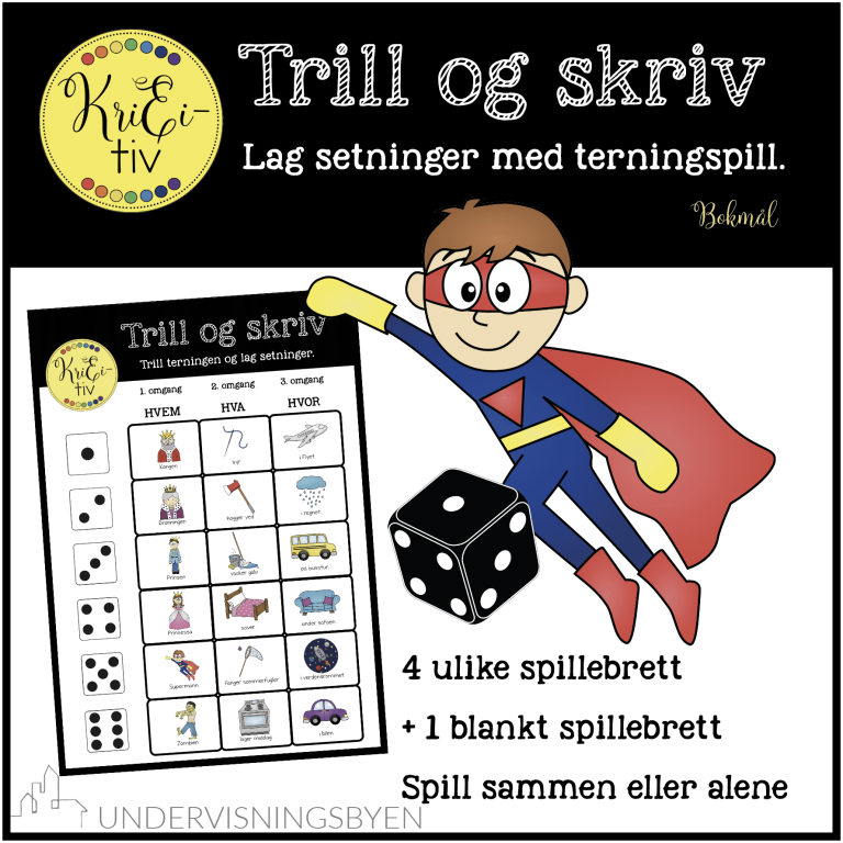 Trill og skriv setninger | Undervisningsbyen.no
