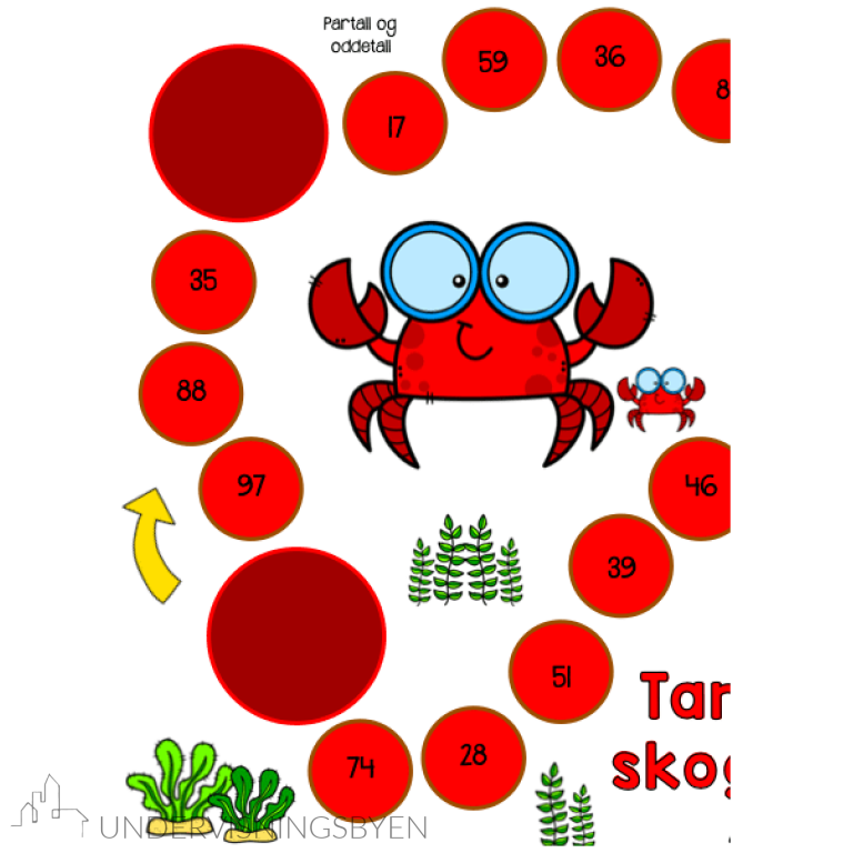 Tareskogen - Partall og oddetall - 0-20 og 0-100 | Undervisningsbyen.no