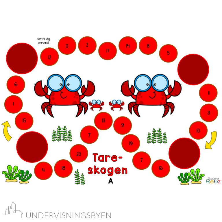 Tareskogen - Partall og oddetall - 0-20 og 0-100 | Undervisningsbyen.no