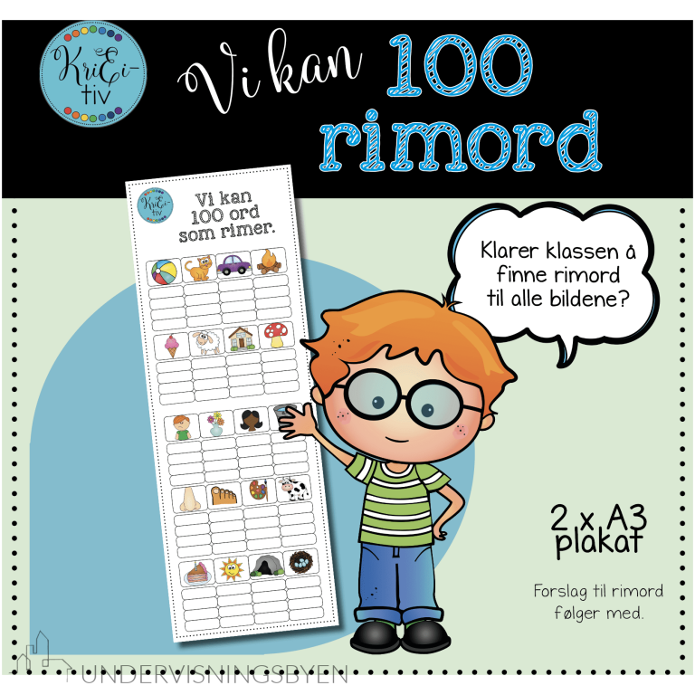 100 rimord | Undervisningsbyen.no