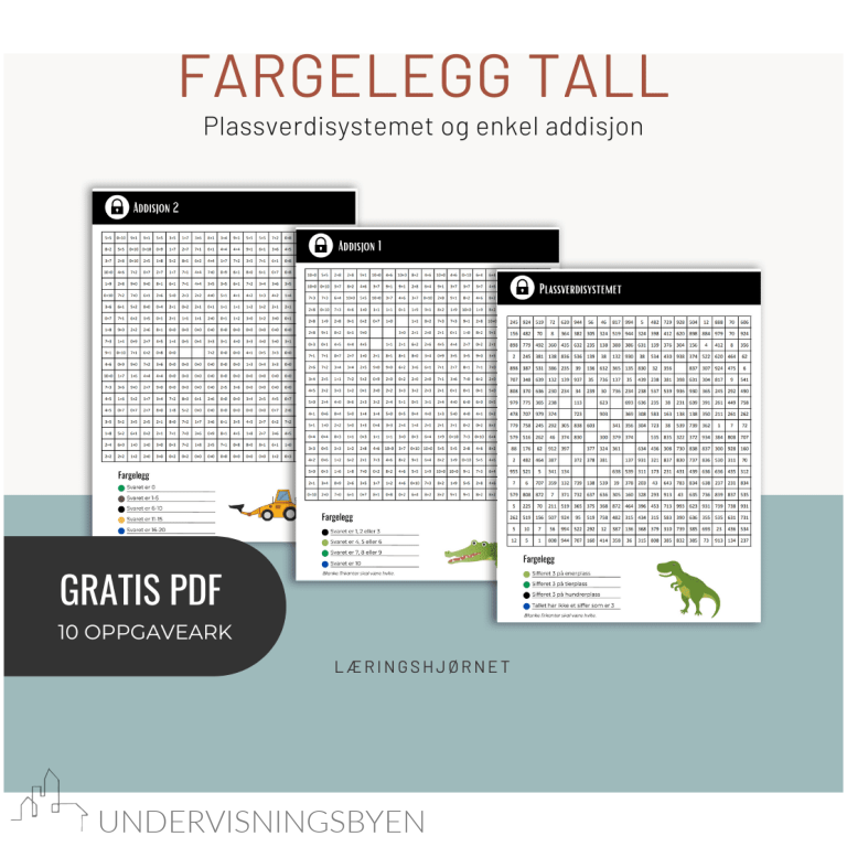 Matematikkhefte for 1-2.trinn | Undervisningsbyen.no