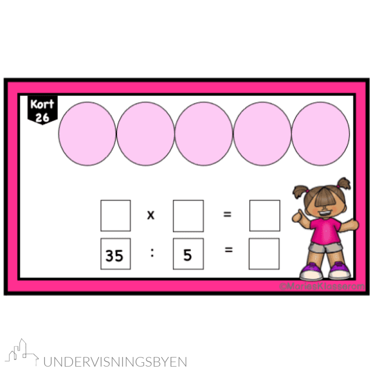 MATTEKORT multiplikasjon og divisjon | Undervisningsbyen.no