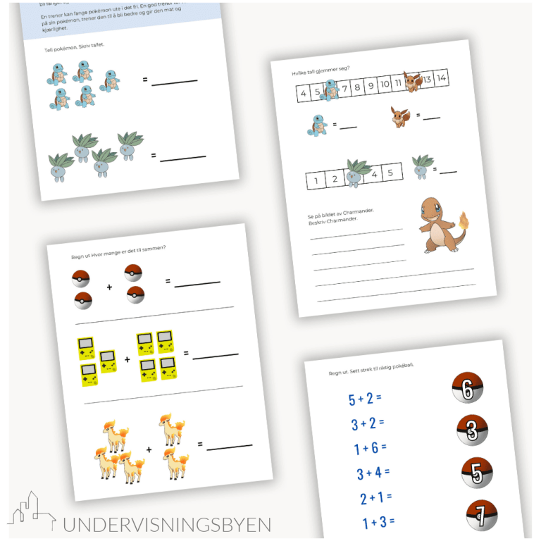 Matematikkhefte for 1-2.trinn | Undervisningsbyen.no