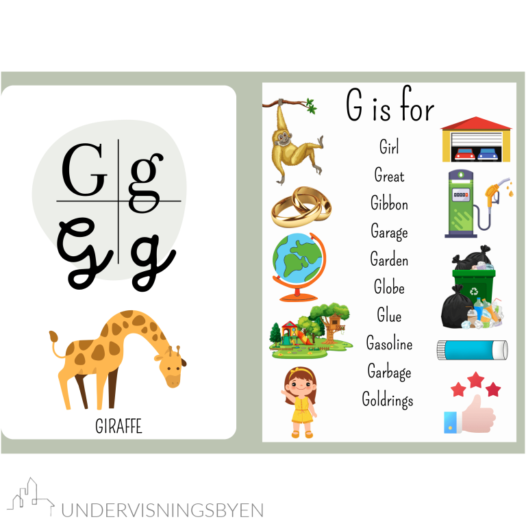 Engelsk hefte med hele alfabetet og ca. 250 ord med tilhørende bilder ...