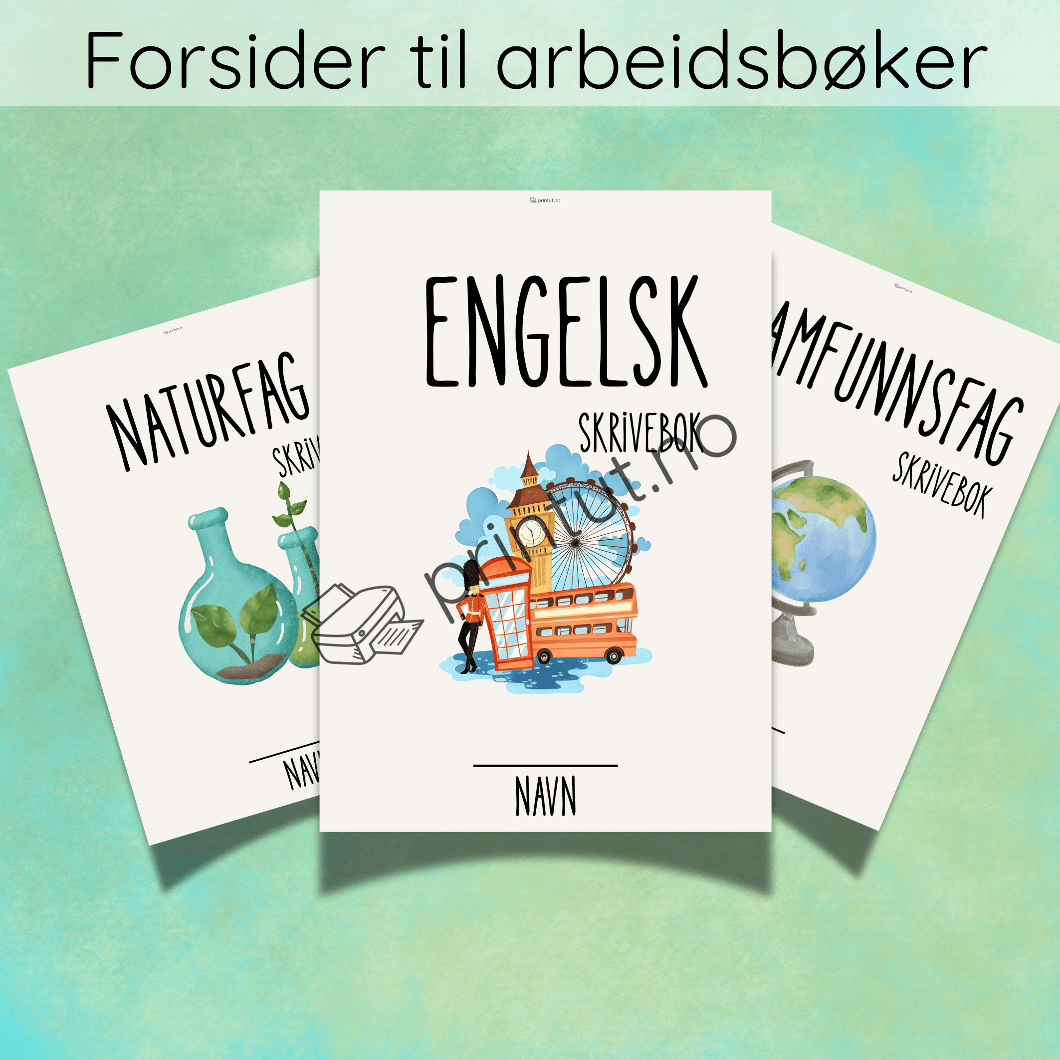 Forsider til arbeidsbøker | Undervisningsbyen.no
