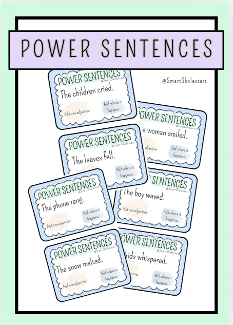 POWER SENTENCES! Engelsk skriveoppgave | Undervisningsbyen.no