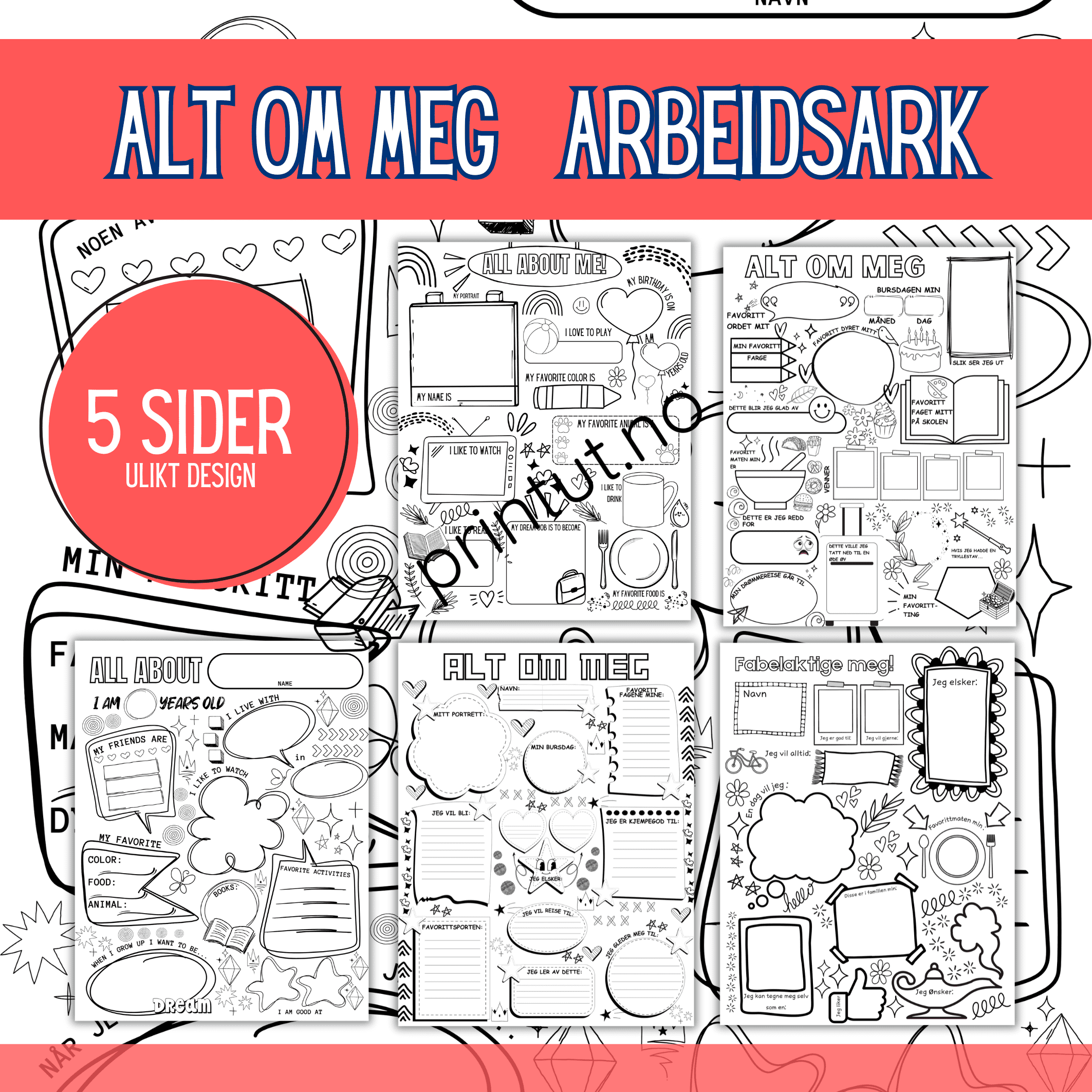 ALT OM MEG | Undervisningsbyen.no