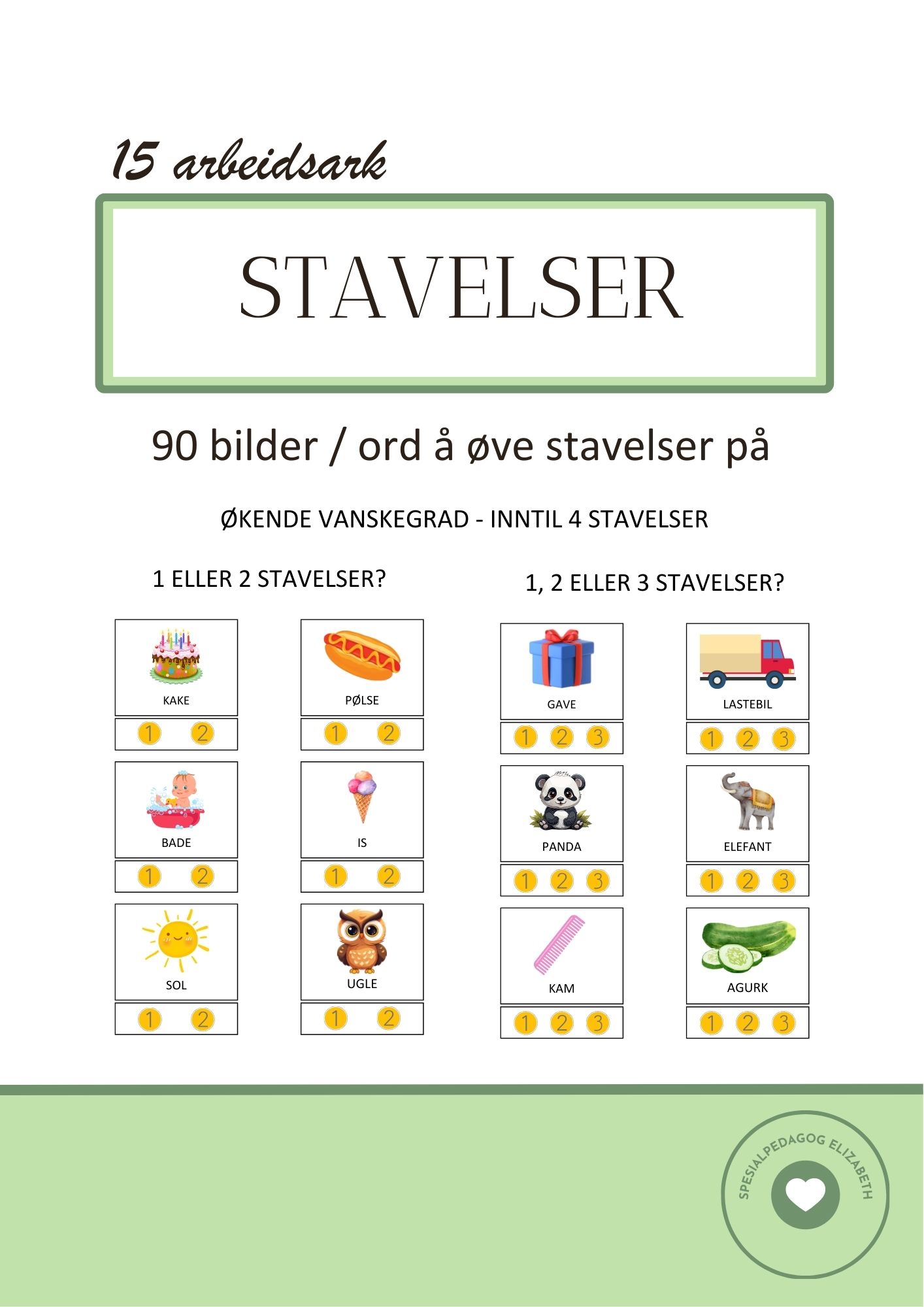 Finn første lyd - 150 bilder å finne første lyd til for bokstavgruppene ...