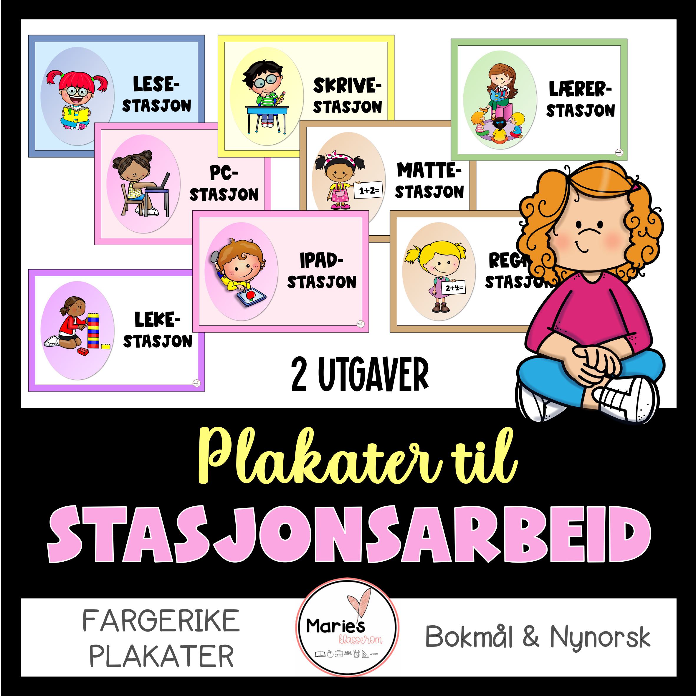 PLAKATER TIL STASJONSARBEID | Undervisningsbyen.no