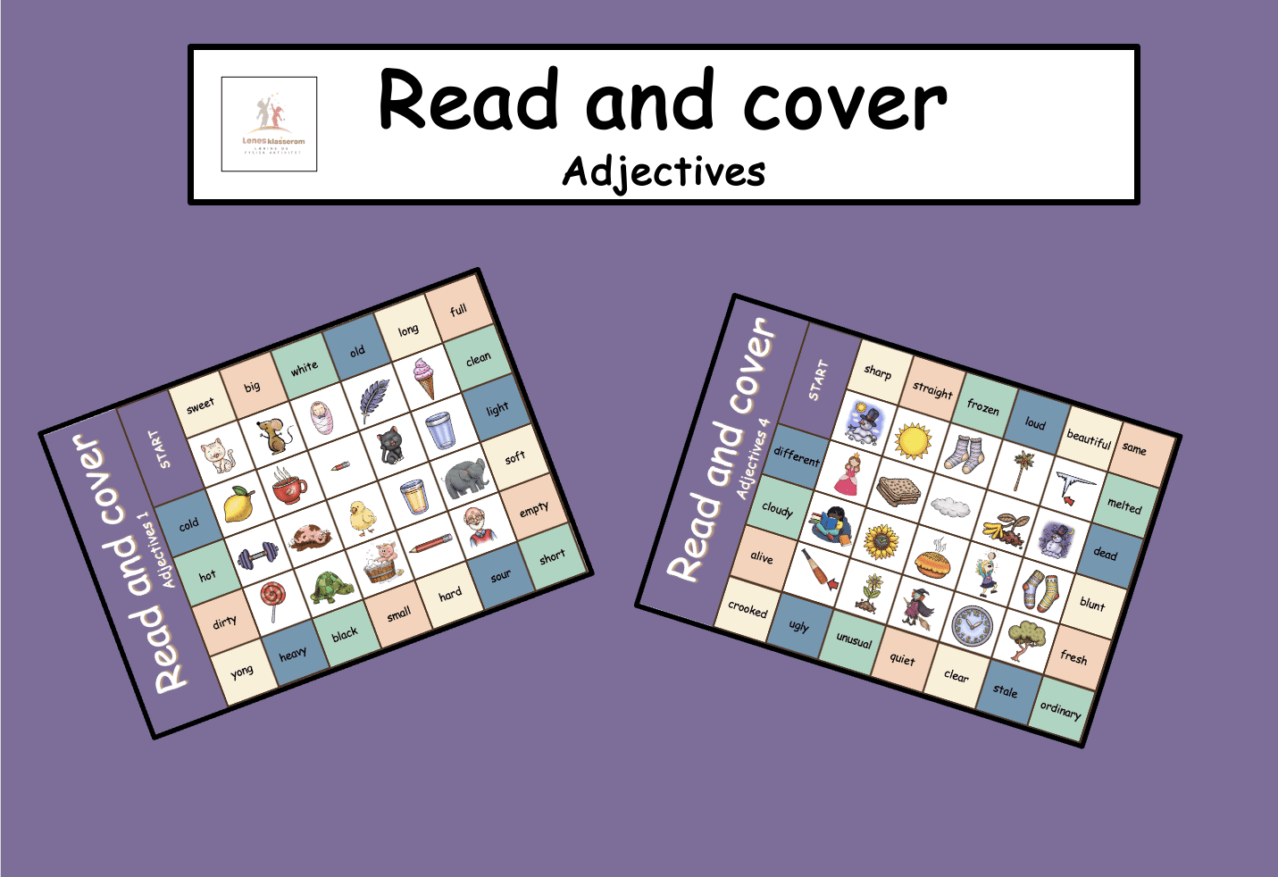 Adjectives- Read and cover
